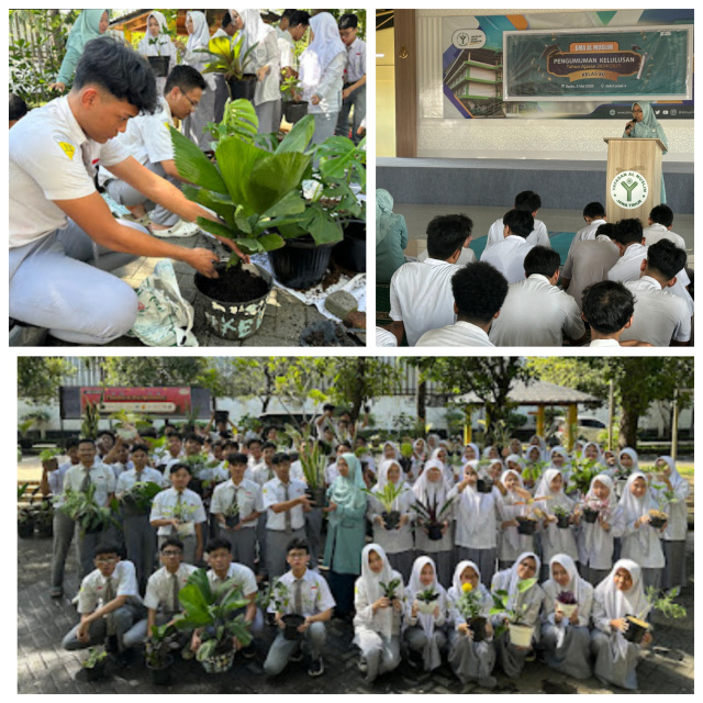 Wujud Syukur Atas Kelulusan, Siswa SMA Al Muslim Gelar Tanam Pohon Di ...